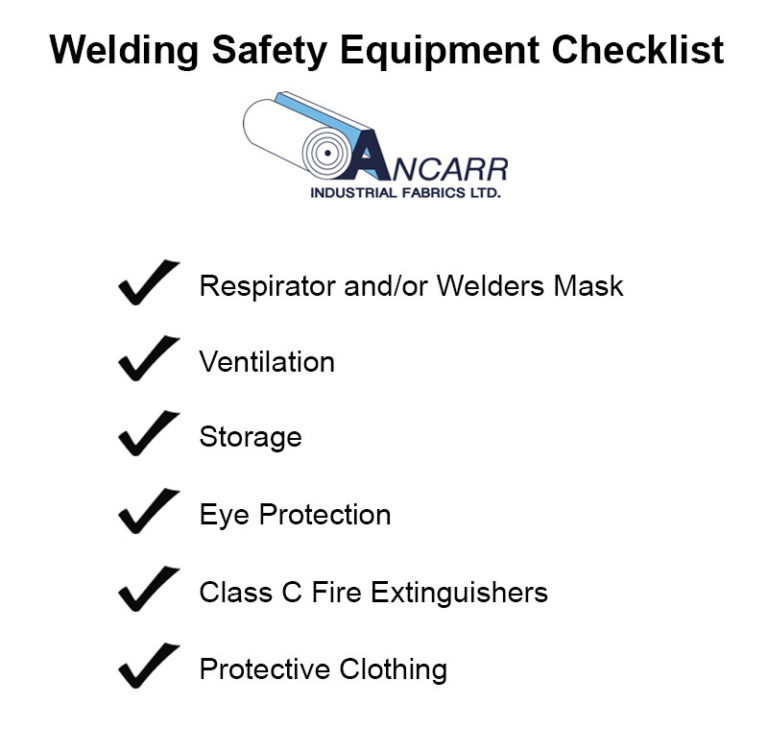Welding Safety Equipment Tips & Checklist - Ancarr Industrial Fabrics